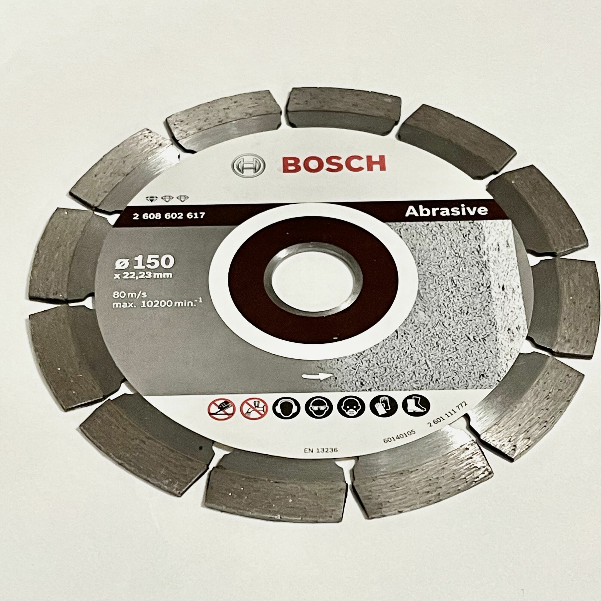 Диск алмазный отрезной Bosch Professional for Abrasive 150х2.4х22.23 мм /турбосегментированный (по абразивным материалам) для УШМ Bosch