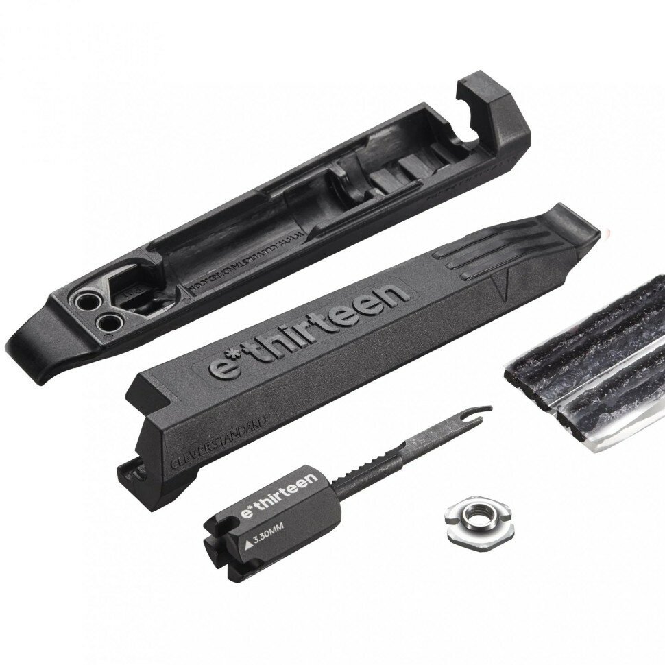 Монтажки с ремкомплектом E Thirteen Tire Lever Plug Kit Black (TR1UNA-127)