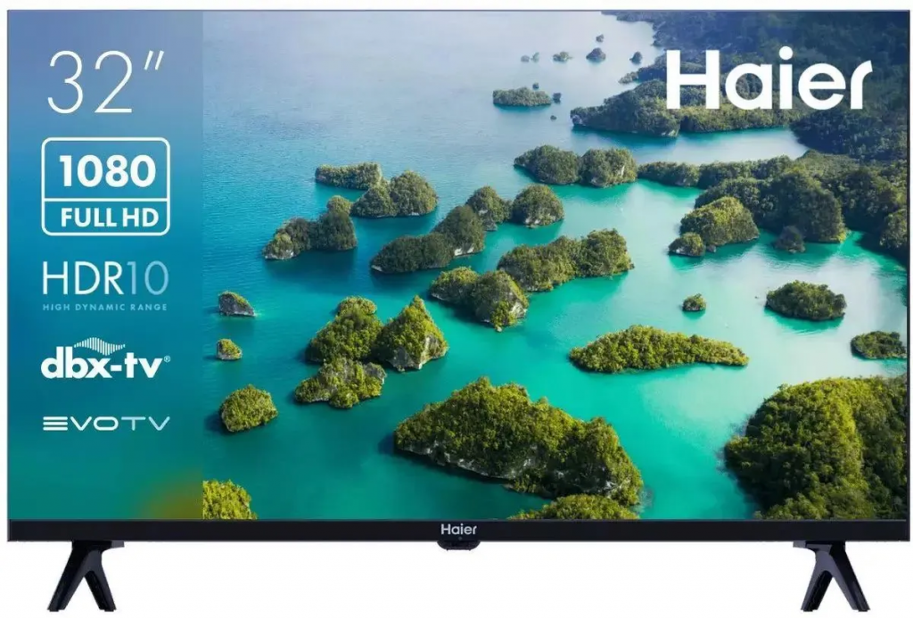 ЖК-телевизор Haier 32 Smart TV S2, LED-телевизор, FullHD, 1920x1080, яркость 220 Кд/м²