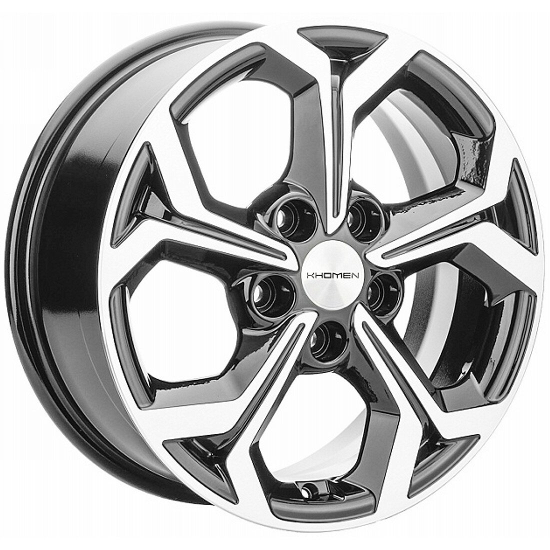 Колесный диск Khomen Wheels KHW1606 6,5x16 5x114,3 ET46 67,1 Gray-FP литой для автомобиля
