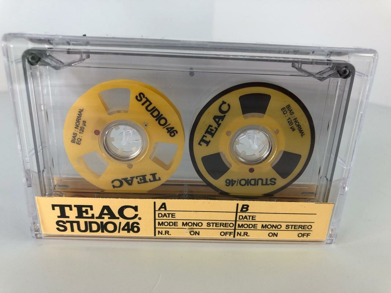 Аудиокассета для записи TEAC STUDIO 46 с бобинками, 46 мин