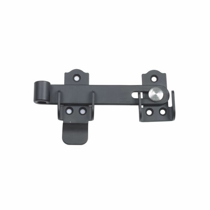 Задвижка Amig 50-130, черная матовая, сталь, накладная установка