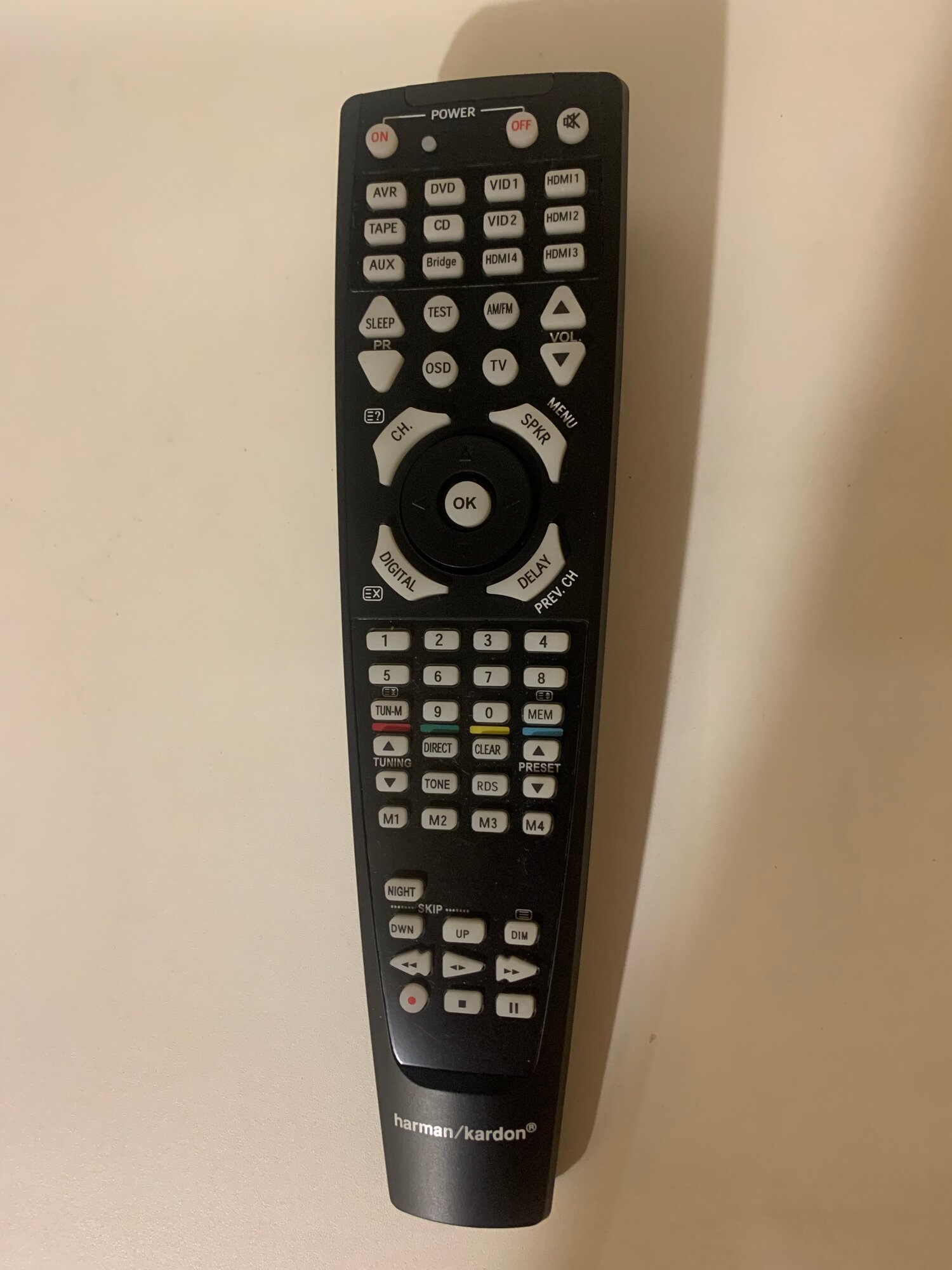 Пульт д/у Harman/Kardon AVR 165, оригинальный, для ресиверов