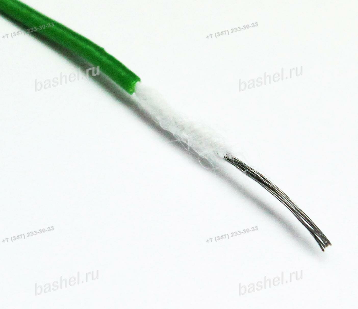 Провод монтажный МГШВ-0,12 кв. мм зелёный