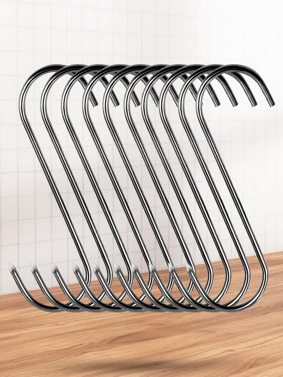 Крюки для мяса/Домашние увлечения/3*130/30шт/нерж. сталь-Lontime