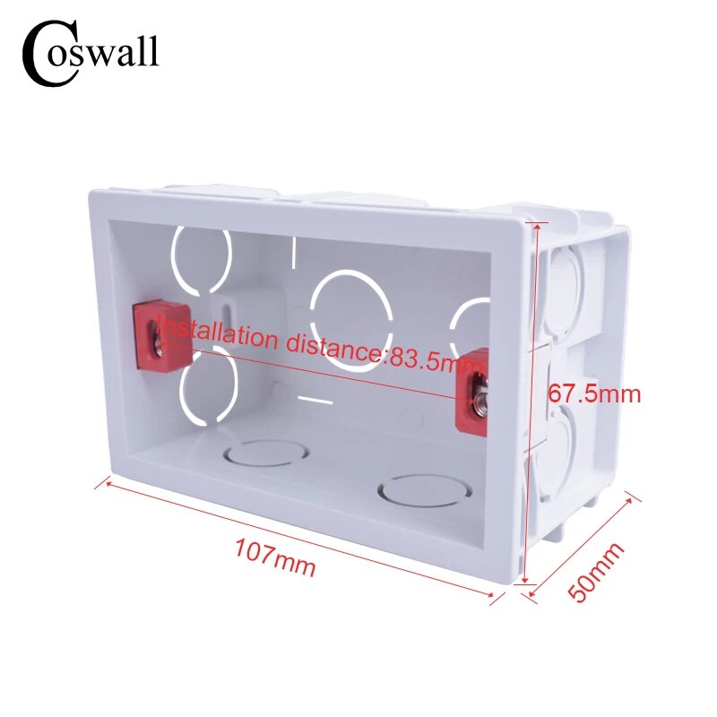 Coswall белая настенная розетка с USB 20 Вт
