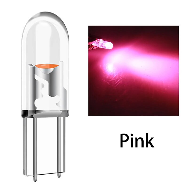 10 шт, галогенные лампы W2W T5 12 в 1,2 Вт для приборной панели