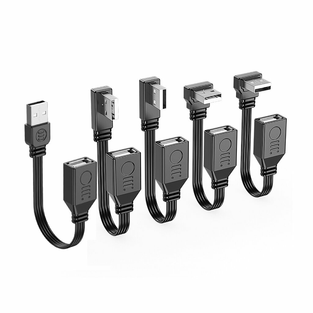 USB 2.0 удлинитель, 10cm - слева — фото 1