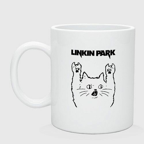 Linkin Park - rock cat Керамическая кружка