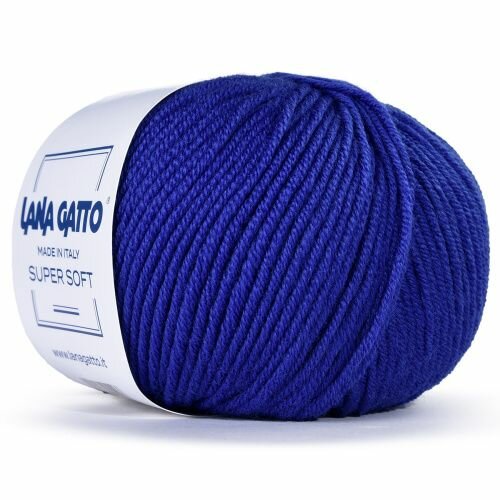 Пряжа Lana Gatto Super Soft (1 моток) 13994 василек