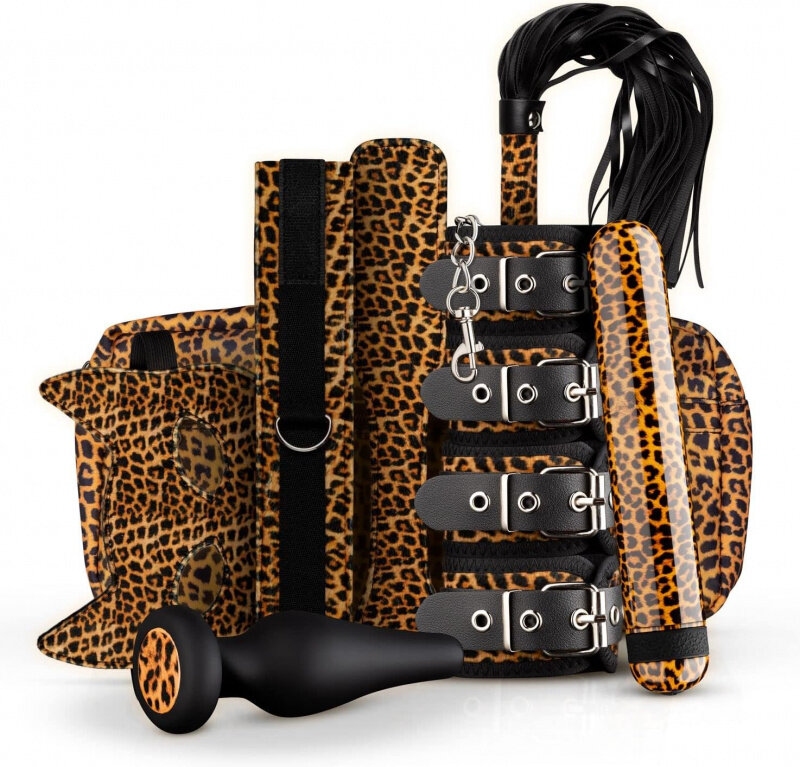 БДСМ набор с вибромассажером Gato 8-piece set