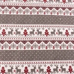 QUANFANG Ткань хлопок лен с принтом для квилтинга 20x30 см 15x50 см Бордовый, 20cmx30cm, 1 piece