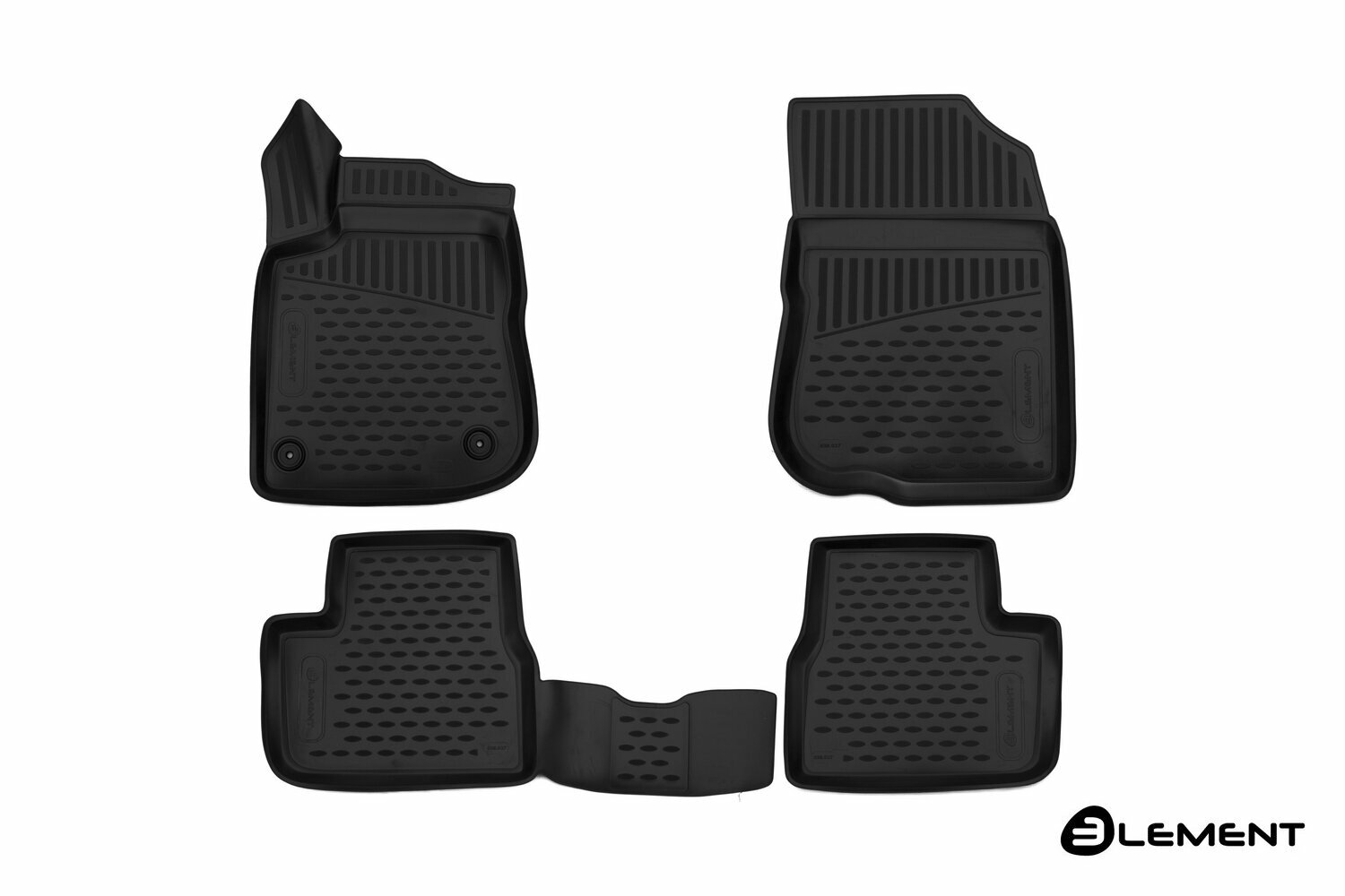 Коврики в салон для PEUGEOT 2008, 2014-, 4 шт. (полиуретан) ELEMENT3D3827210K