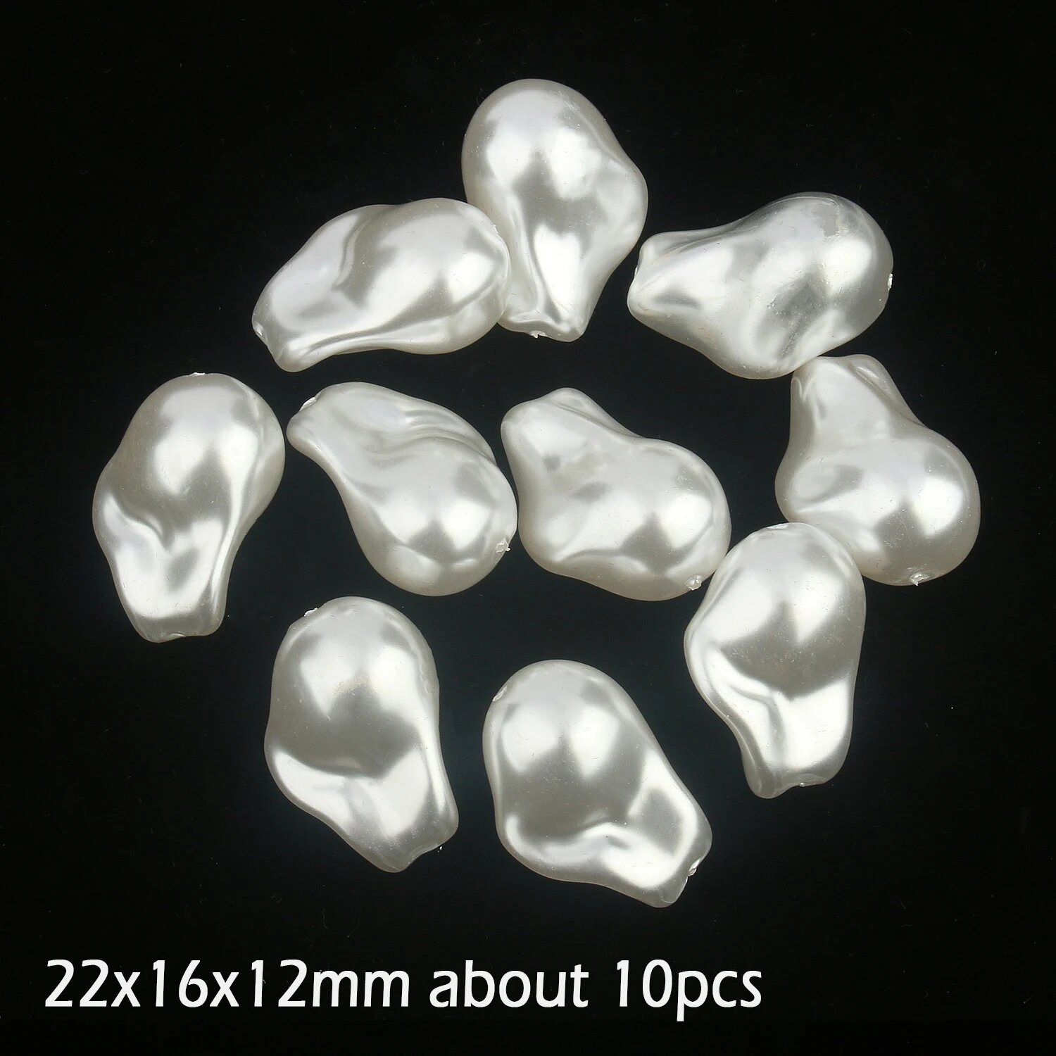 Бусины жемчуг барокко 22x16x12mm 10шт