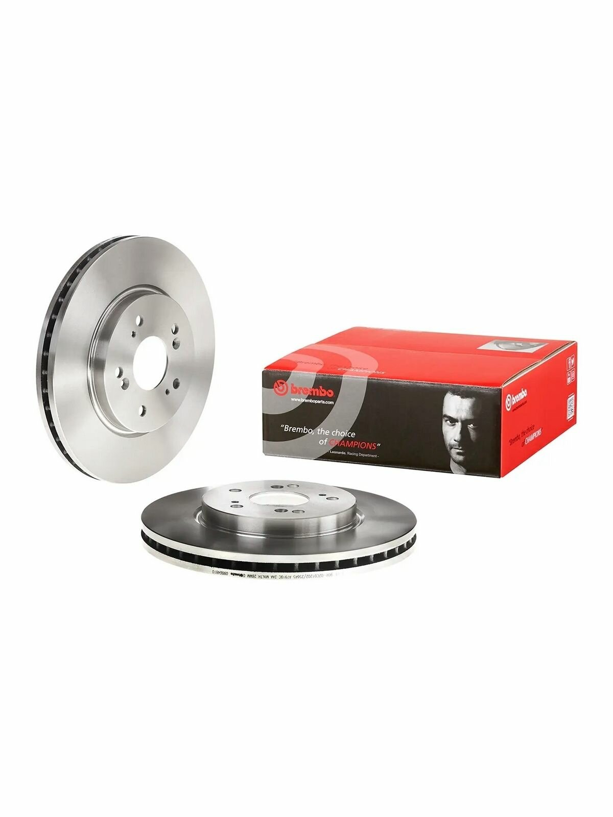 Диск тормозной передний вентилируемый BREMBO 09B64810 для Honda CR-V 3
