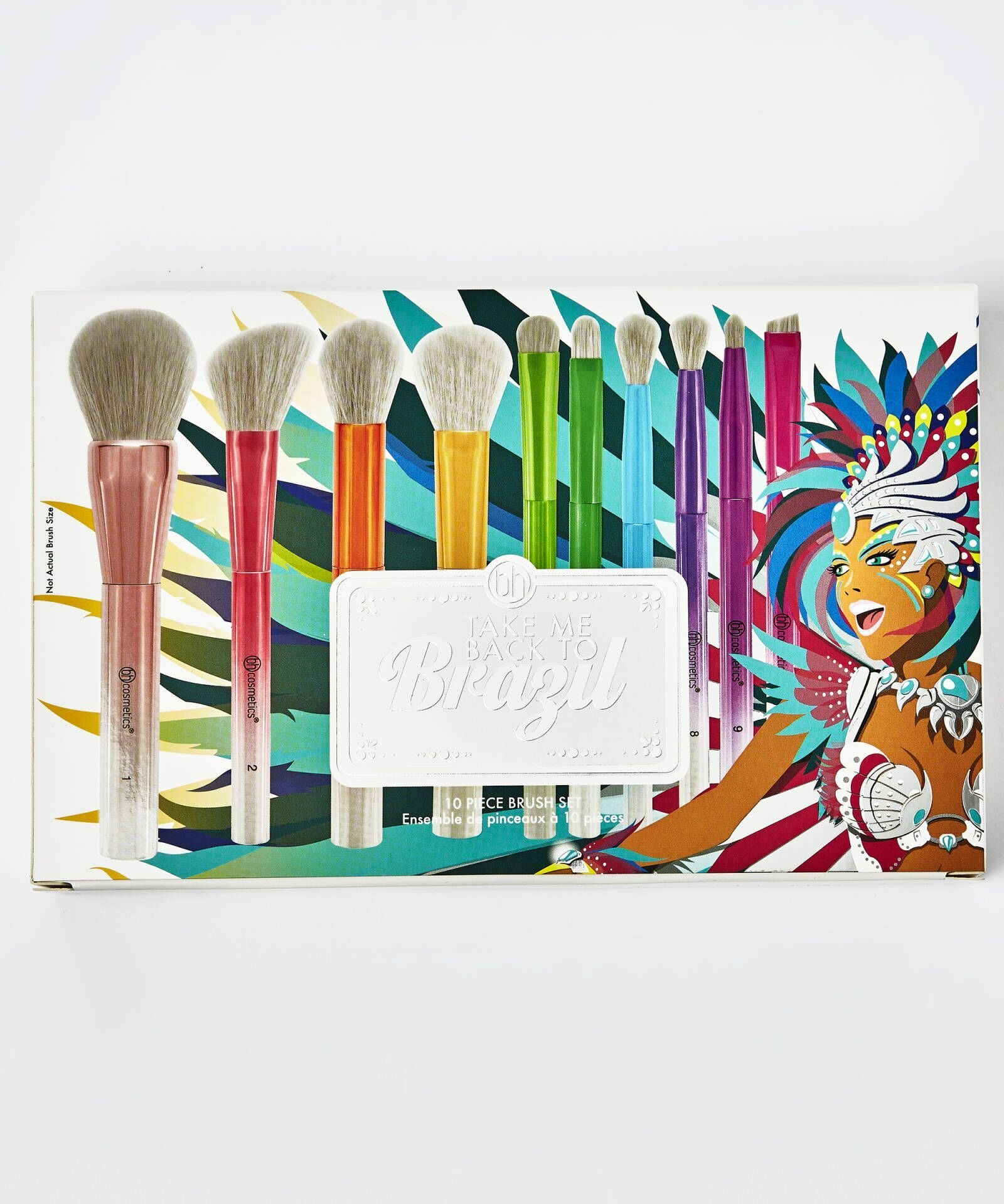 Набор кистей для макияжа BH Cosmetics TAKE ME BACK TO BRAZIL 10 piece brush set