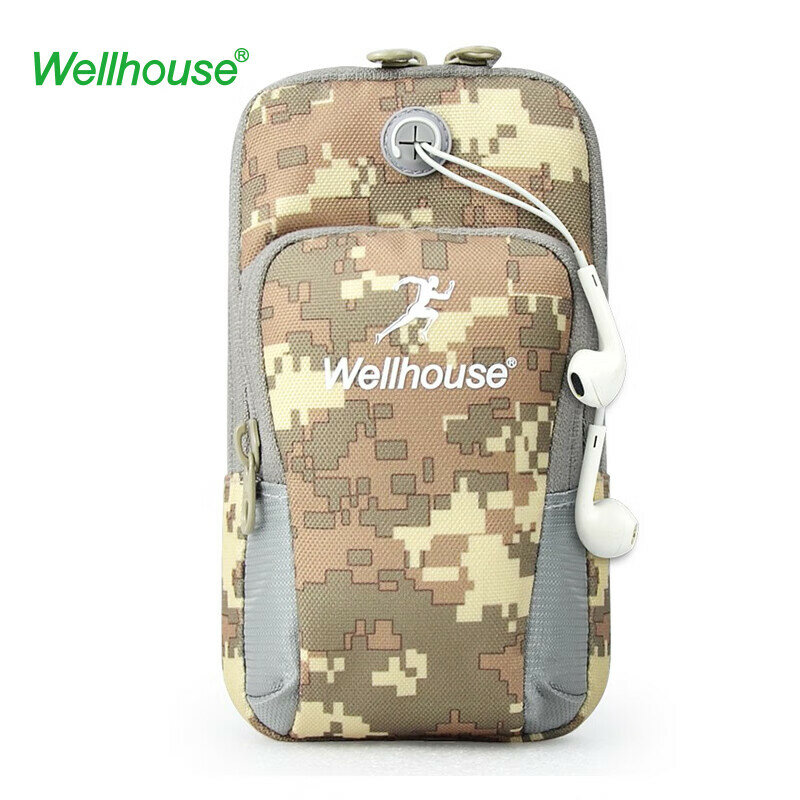 Рюкзак WELLHOUSE, Arm Sleeves Phone Pouch Running Armband for Men And Women Ou, для активного отдыха, для велоспорта, для бега, унисекс, хаки