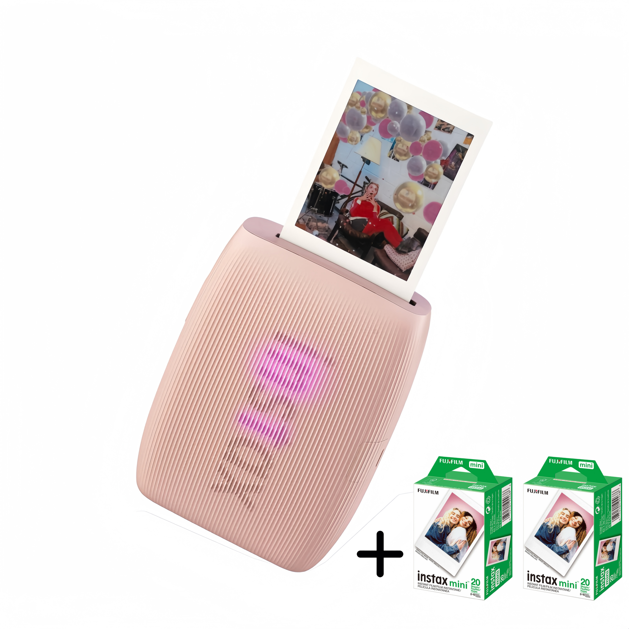 Принтер Моментальной печати Fujifilm Instax Mini Link 3 （В комплекте 40 листов фотобумаги）Pink Розовый