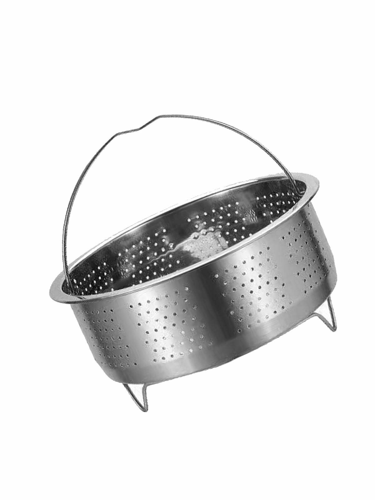 Паровой поддон из нержавеющей стали, корзина для пароварки с ручкой, решетка для пароварки, стойка для овощей и фруктов, прочная