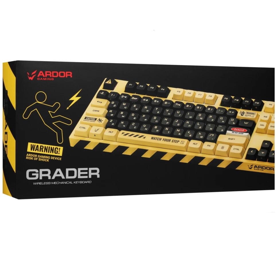 Клавиатура проводная + беспроводная ARDOR GAMING Grader [AG-ZD-GR87GM-HS-G-Sub-Y]
