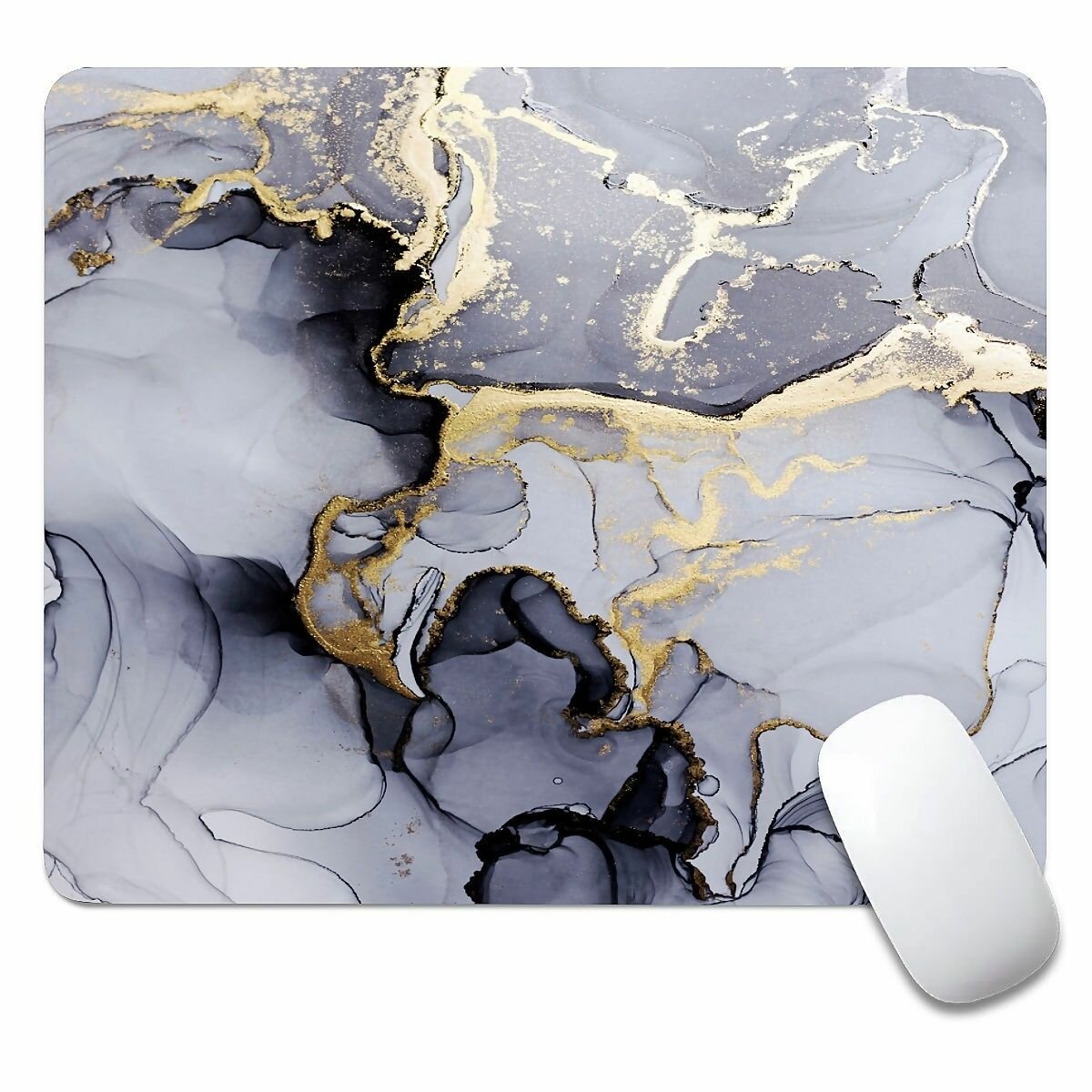 Коврик для мышки маленький игровой BOOZO mini тканевый компьютерный черный