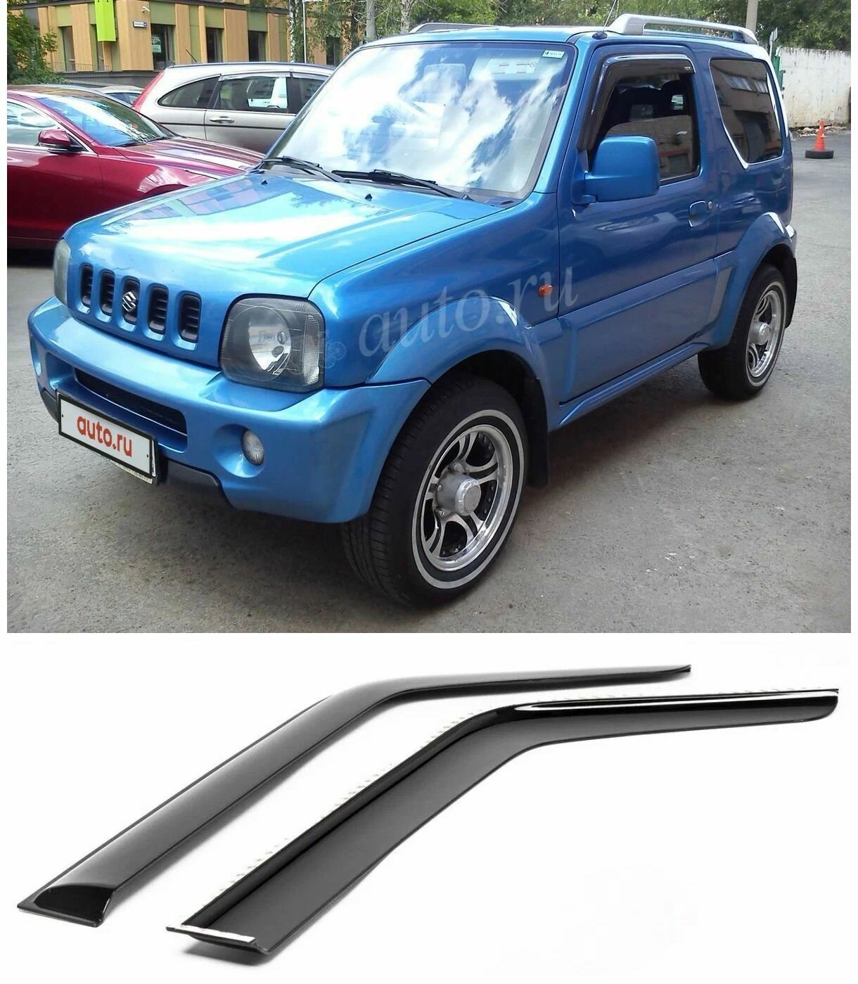 Дефлекторы боковых окон SUZUKI Jimny Сузуки Джимни (1998-2005) дефлекторы окон