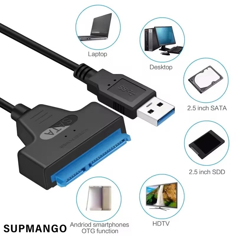 Кабель SATA к USB 3.0 для внешнего жесткого диска