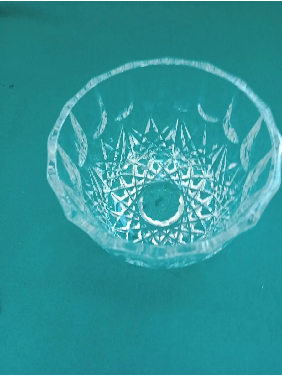 Вазочка времён СССР, хрусталь, винтаж