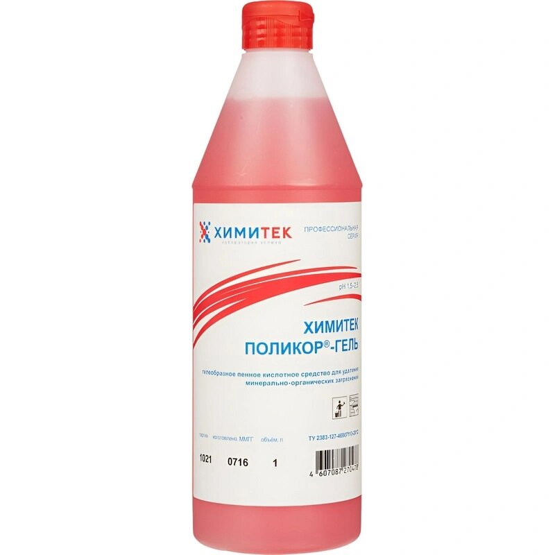 Профхим сантех кисл гель д/компл. уборки, с дез-эфф химитек/поликор-гель,1л