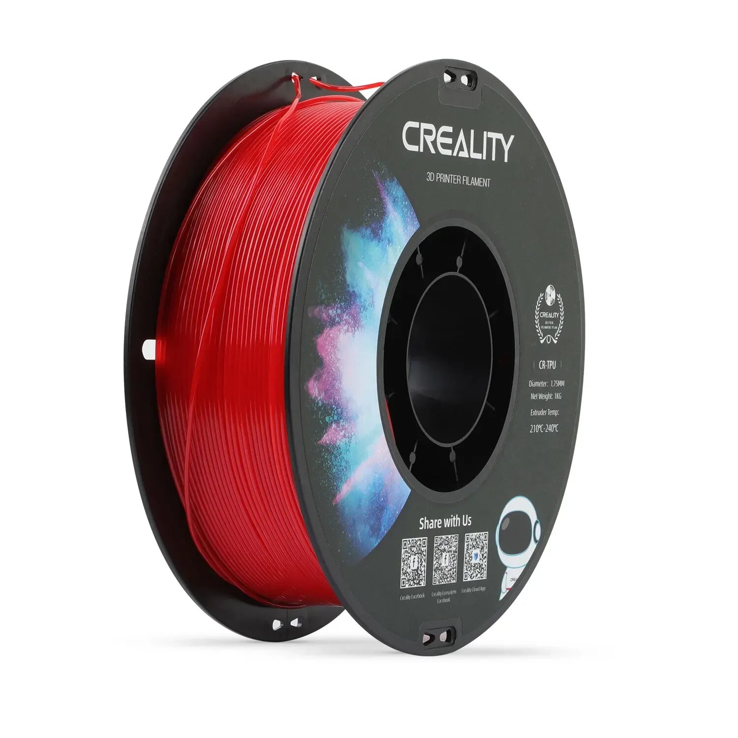 Creality CR-TPU нить для 3D-печати 1 кг 1,75 мм Red
