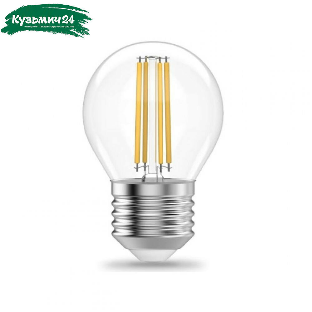 Лампа Gauss Filament Elementary Шар 12W 750lm 4100К Е27