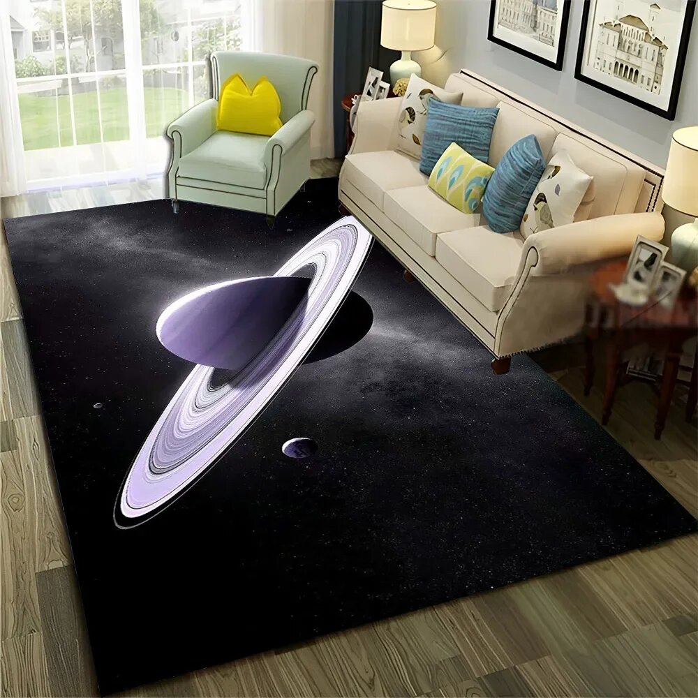Коврик Galaxy Planet Star 3D Universe LOUSIDREAM 230x160cm, 7