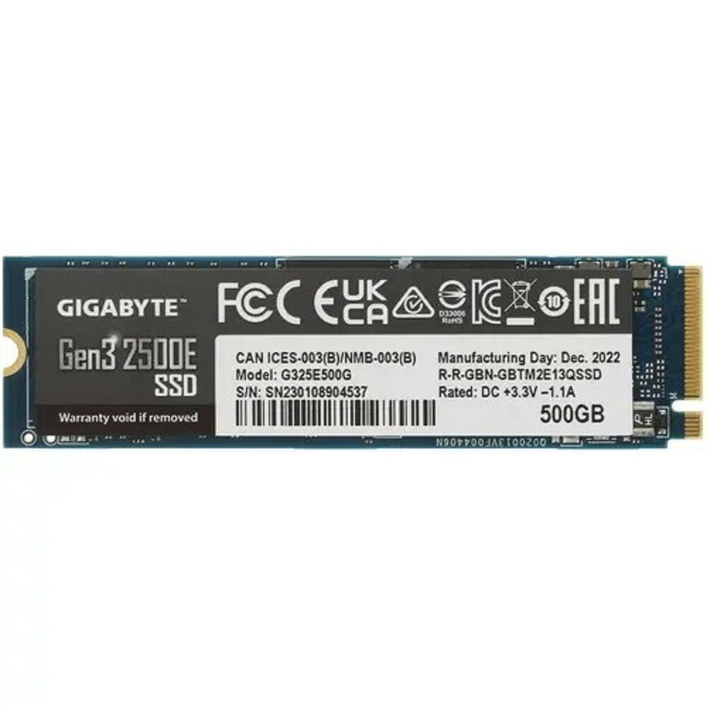 SSD диск Gigabyte G325E500G, 500 ГБ