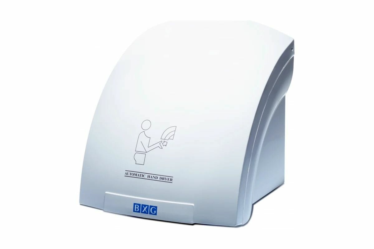 Электросушилка для рук BXG 200, 200 Вт, сенсорное управление, белая