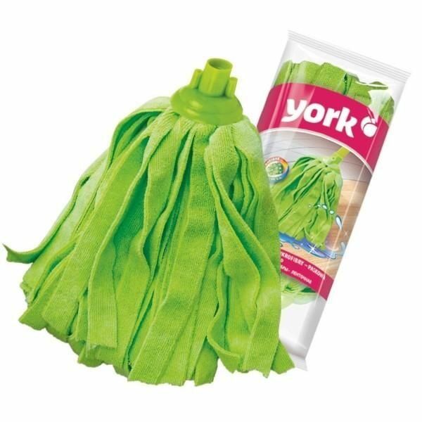 Насадка для уборки York из микрофибры, ленточная, 85% полиэстер, 15% полиамид, вес 150 гр