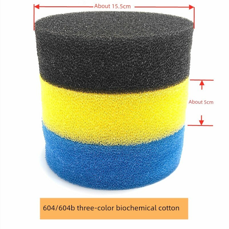 Сенсен 604 Трицветная Фильтрующая Вата Заменяющий Набор, 2 Набора для Аквариума Биофильтрационных Систем, Премиум