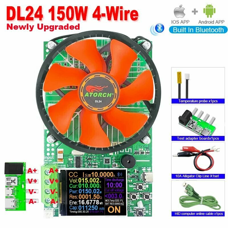 ATORCH DL24 Тестер аккумуляторов DL24 NEW 150W