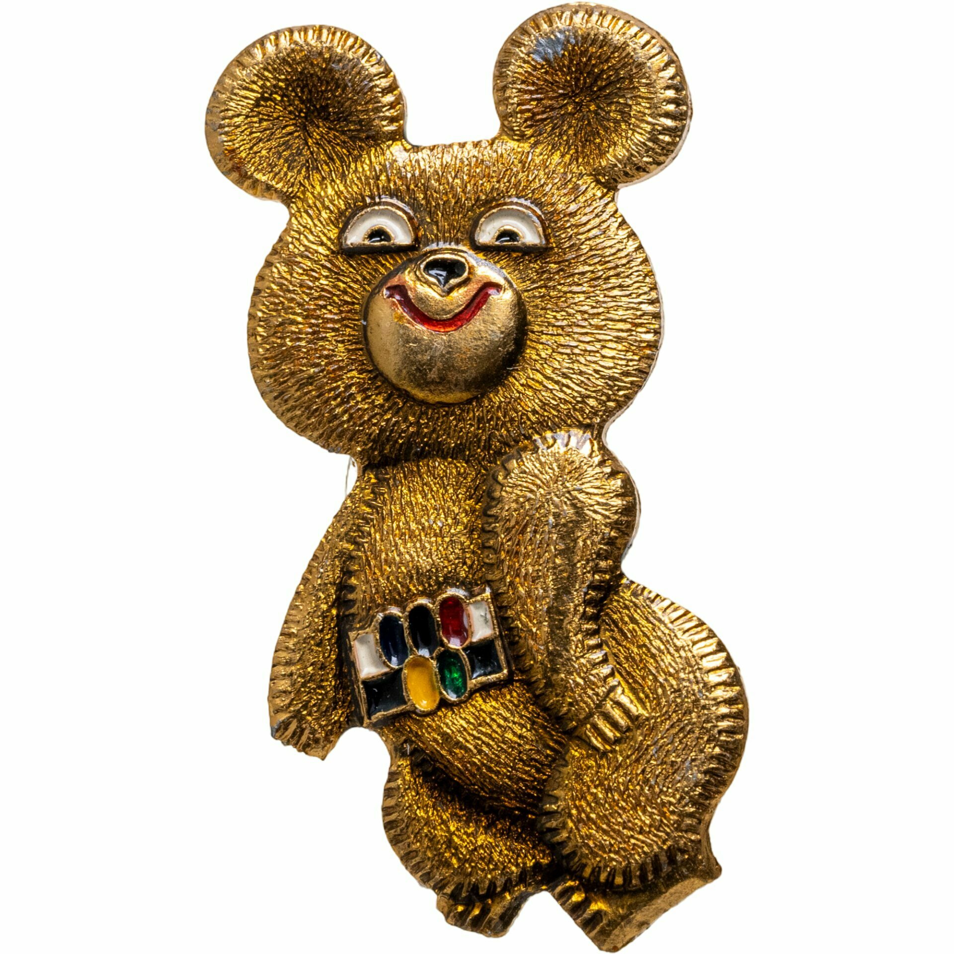 Значок Олимпийский мишка Талисман Олимпиада 80 Разновидность случайная