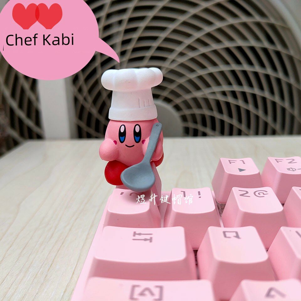 Милый персонализированный 3D-кейкап Kirby (розовый) для механической клавиатуры ESC, прозрачный, креативный, для