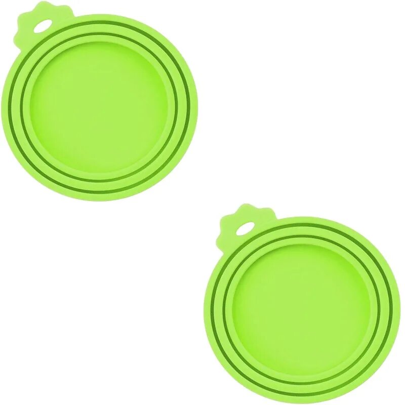 Силиконовые крышки для банок с кормом для животных Blue&Green Зеленый, 2pcs Green