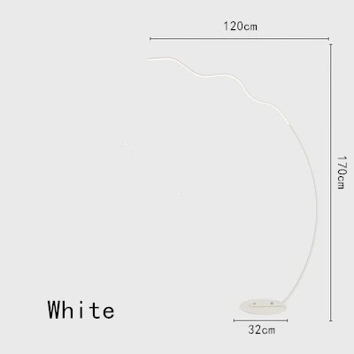Белая напольная лампа QINGYUNKE 120x170x32 см