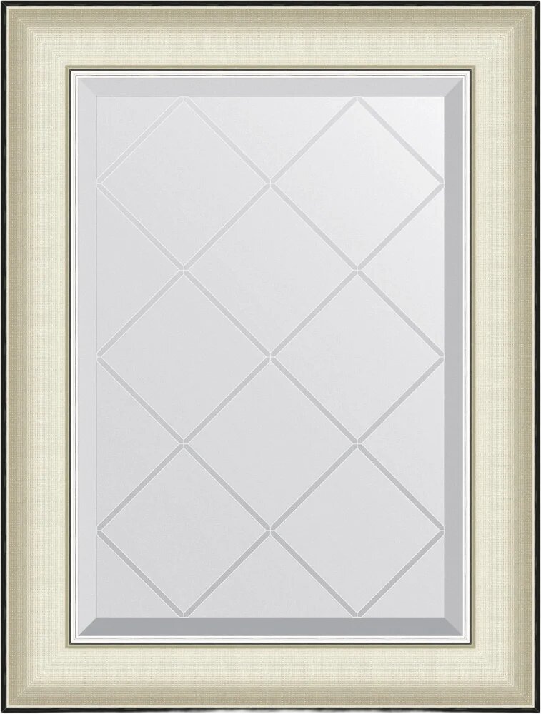 Зеркало Evoform Exclusive-G BY 4565 54х72 54 см, бежевое, зеркало настенное в ванную