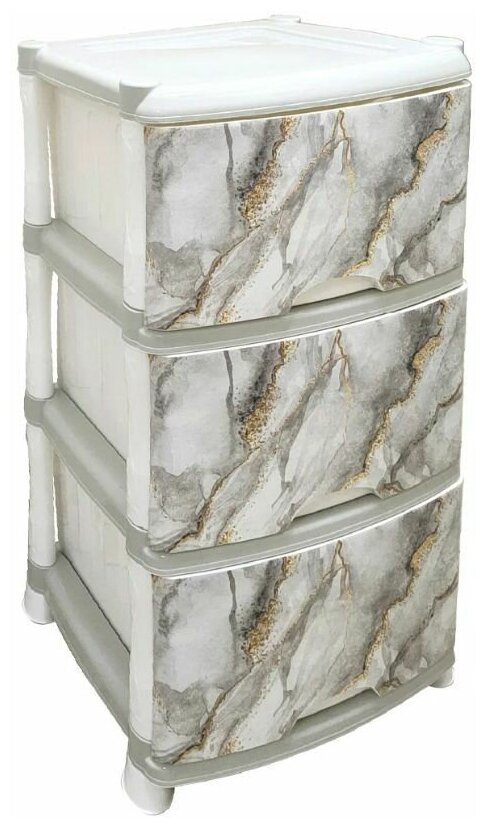 Комод VIOLET 35150 3 секции, мрамор