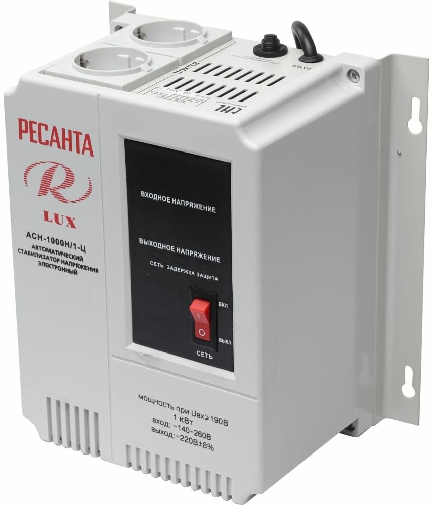 Стабилизатор напряжения Ресанта АСН 1000 Н/1-Ц Lux 63/6/14