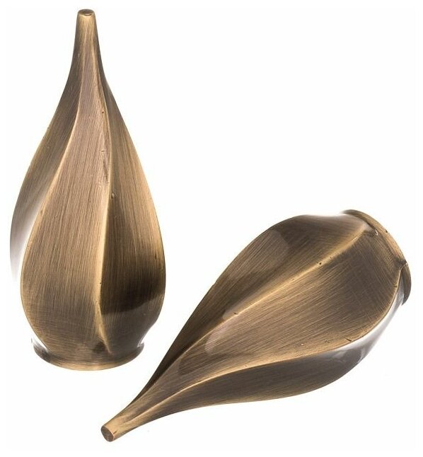 Наконечники для карниза OLEXDECO «Твистер» для труб диаметром 16 мм. Антик