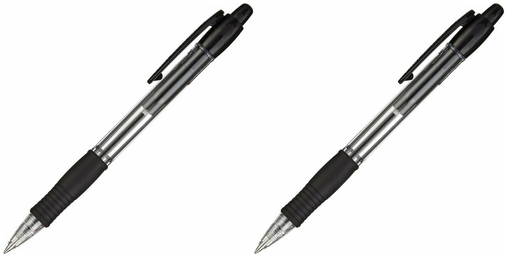 Pilot/ Ручка шариковая автоматическая Черный, 0.22 мм, 2 шт