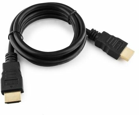 Кабель интерфейсный HDMI-HDMI Cablexpert CC-HDMI4-5 1.5м, v2.0, 19M/19M, черный, позол. разъемы, экран, пакет