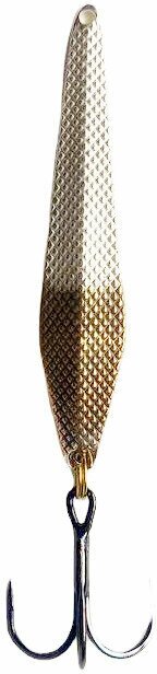 Блесна 'Golden River' - Кобра нарезка, 10 грамм, 70 мм, золото и серебро