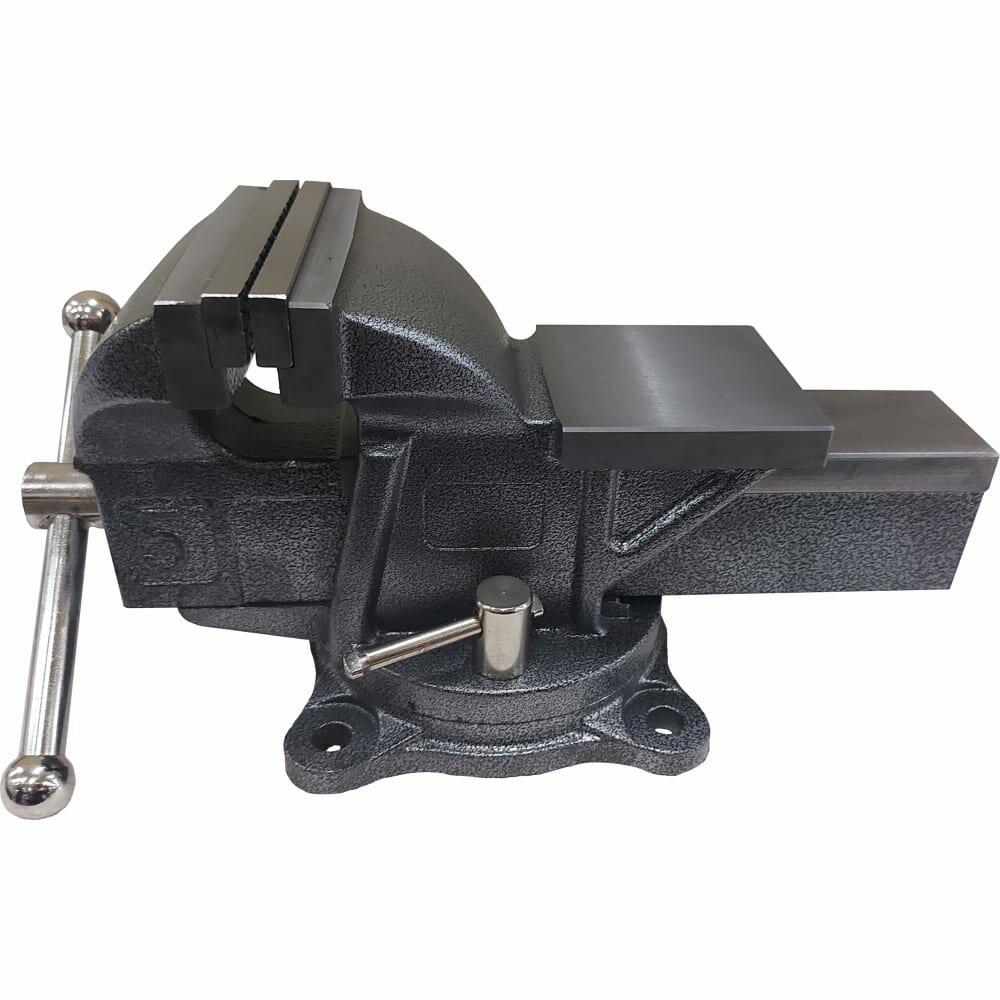 Слесарные тиски GRIFF 150 мм, серия PRO, поворотные, стальные, с наковальней g164030, из литой стали