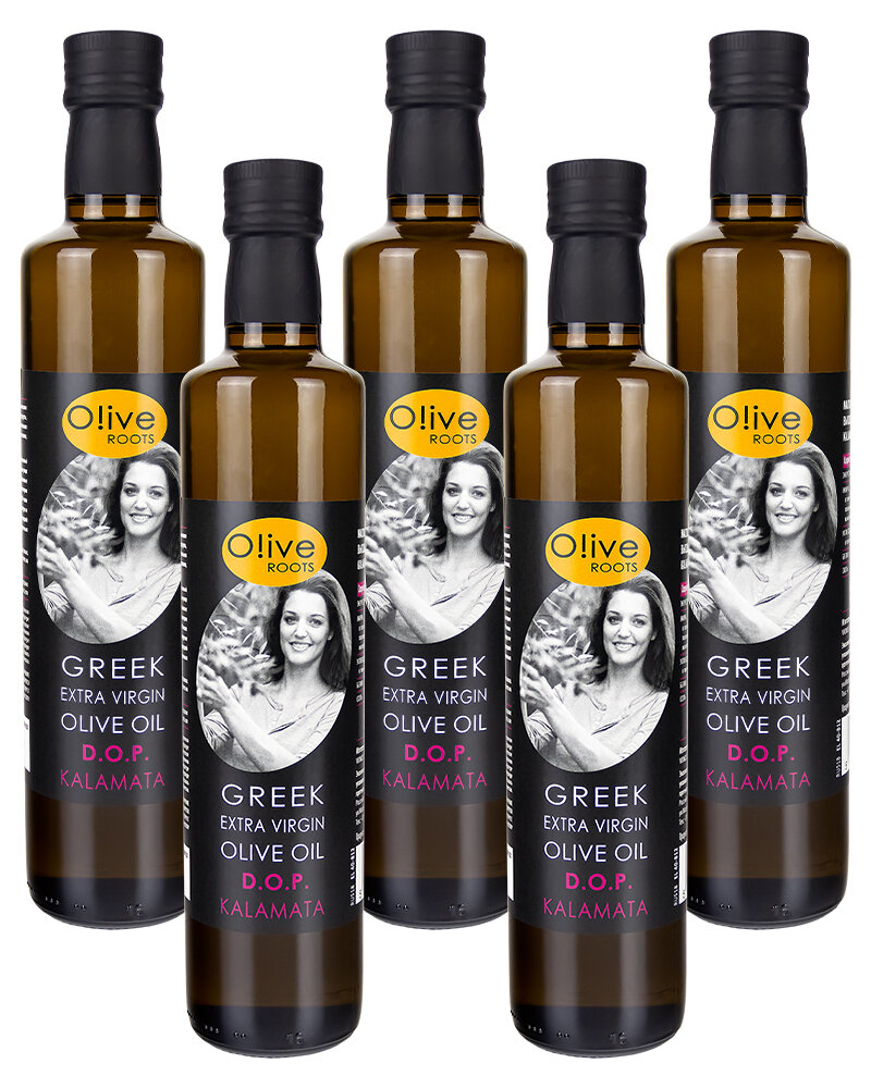 Масло оливковое Olive ROOTS Экстра Вирджин Kalamata D.O.P. 500 мл - 5 шт